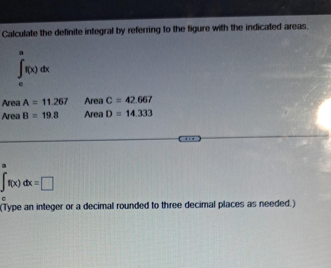 Solved Calculate the definite integral by referring to the | Chegg.com