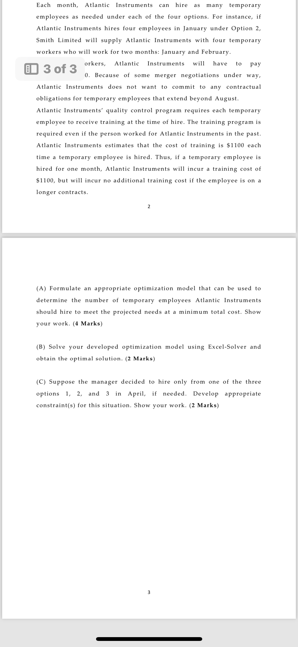 Solved Assignment 2: Atlantic Instruments has three | Chegg.com
