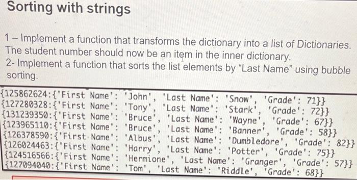 Solved 1 - Implement a function that transforms the | Chegg.com