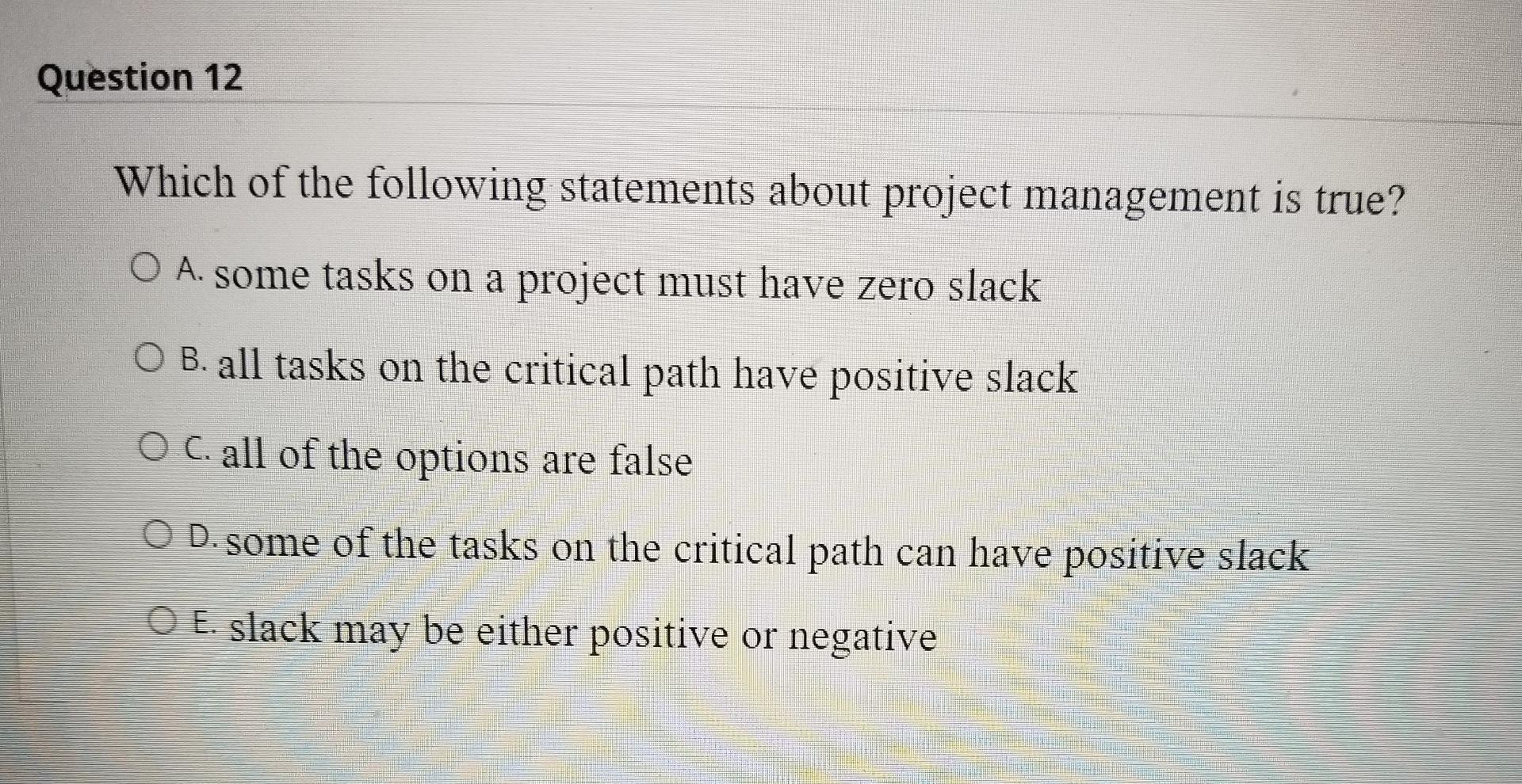 Solved Question 12 Which of the following statements about | Chegg.com