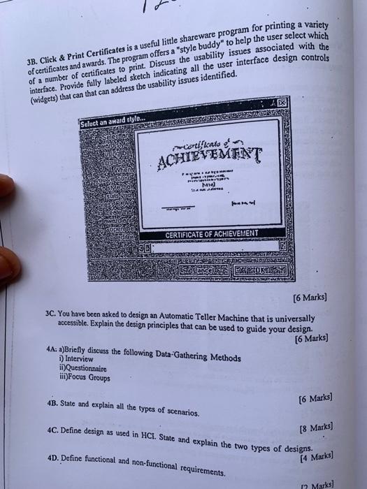 Solved 1A. What is a prototype in HCI? Explain why | Chegg.com