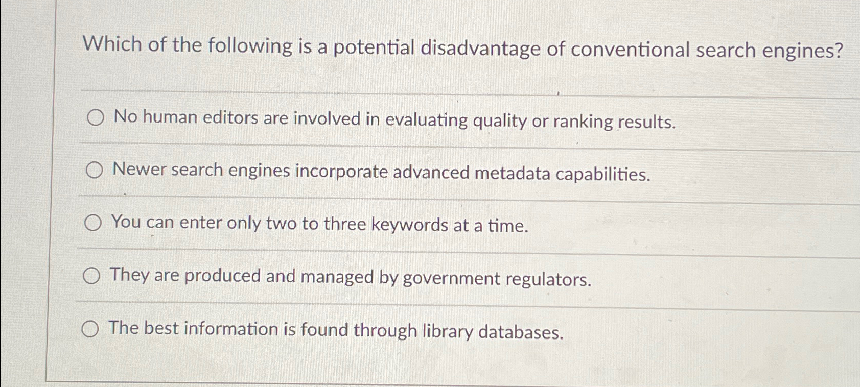 Solved Which of the following is a potential disadvantage of | Chegg.com