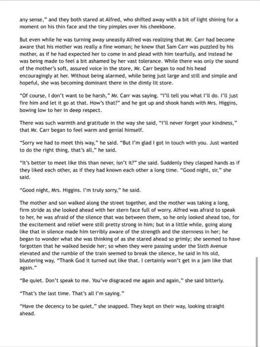 You will write an EPILOGUE from the point of view of | Chegg.com