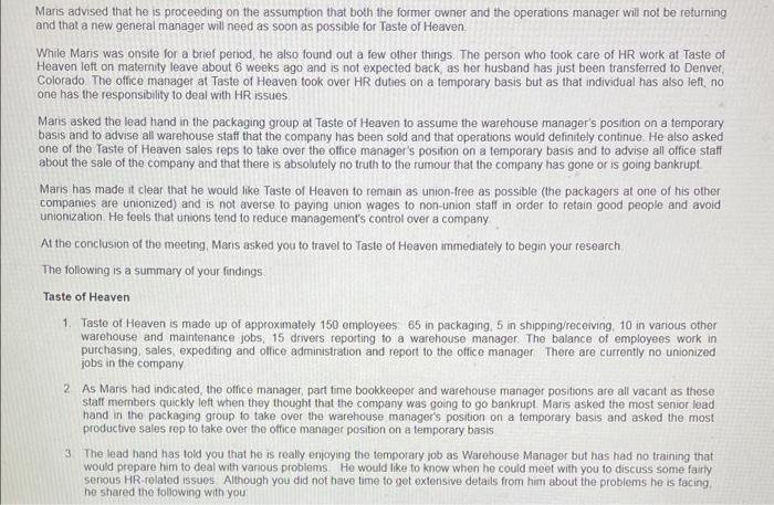 HRM COURSE PROJECT PRINCIPLES OF HUMAN RESOURCE | Chegg.com