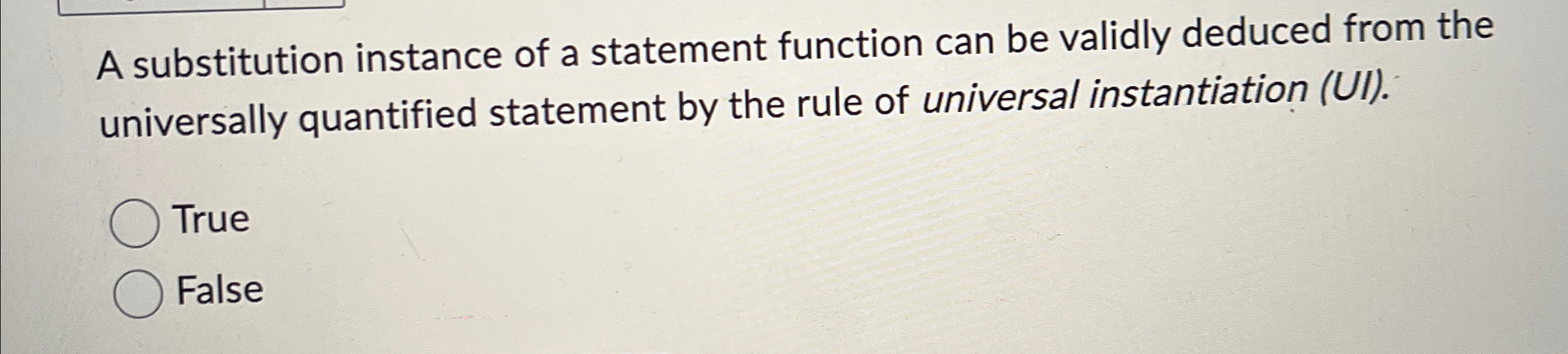 Solved A substitution instance of a statement function can | Chegg.com