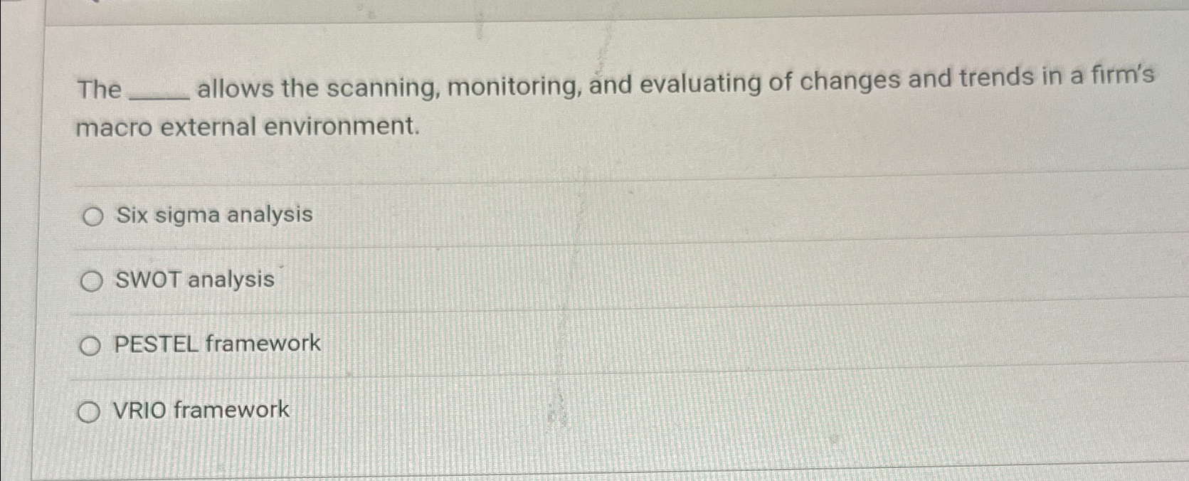 Solved The allows the scanning, monitoring, and evaluating | Chegg.com