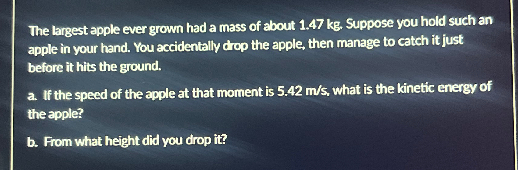 Solved The largest apple ever grown had a mass of about | Chegg.com