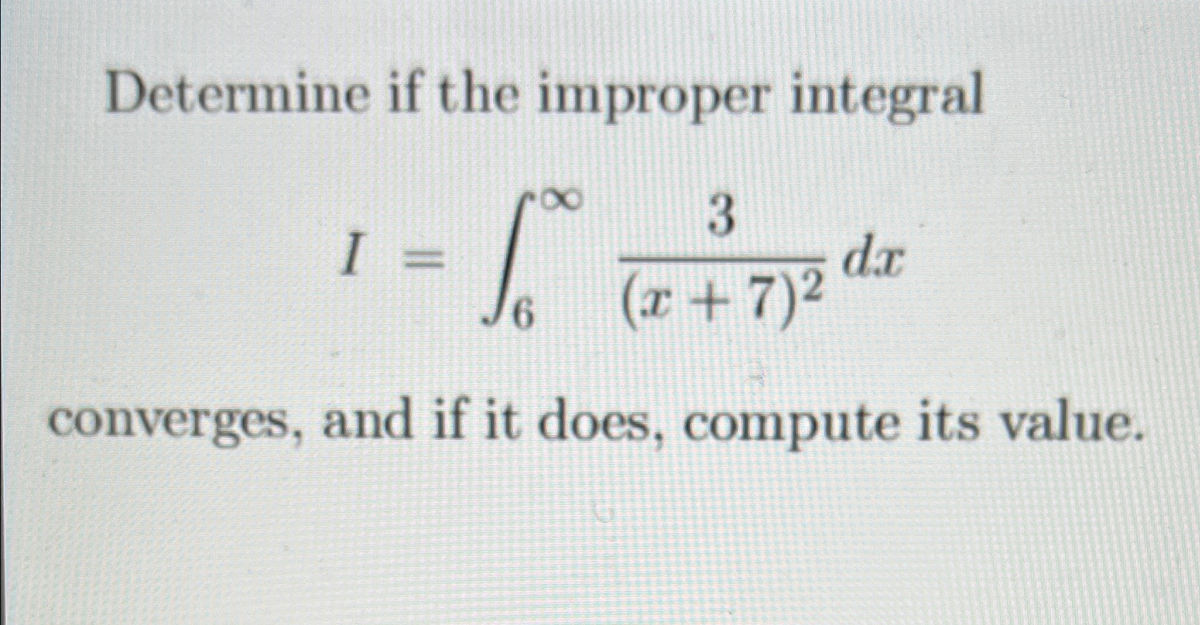 Solved Determine if the improper | Chegg.com
