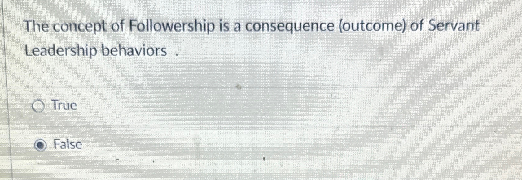 Solved The concept of Followership is a consequence | Chegg.com