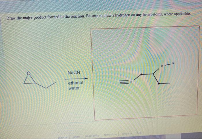 Solved Draw the major product formed in the reaction. Be | Chegg.com Solved Draw the major product formed in the reaction. Be | Chegg.com