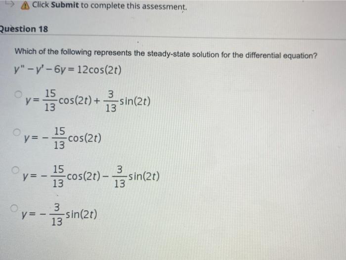 Solved Which of the following represents the steady-state | Chegg.com