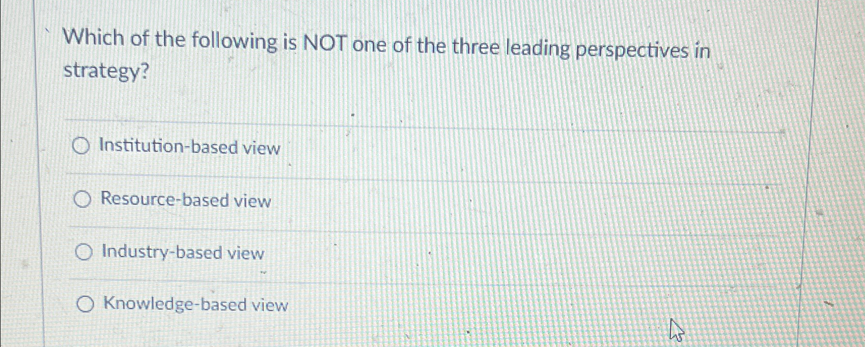 Solved Which of the following is NOT one of the three | Chegg.com