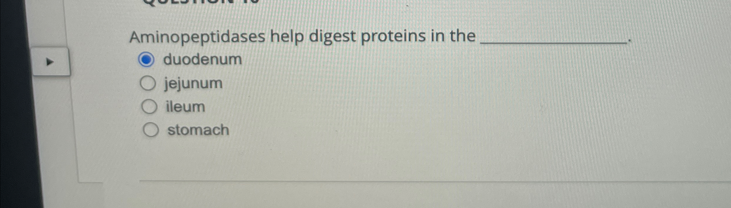 Solved Aminopeptidases help digest proteins in | Chegg.com