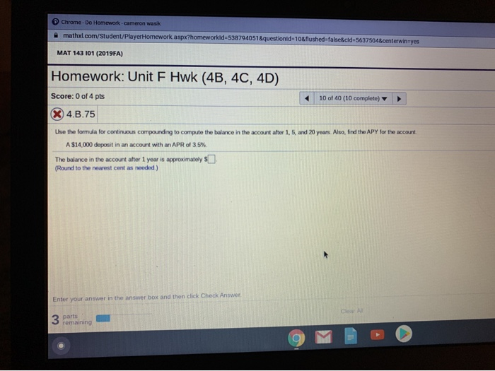 Solved mathxl.com/Student/Player | Chegg.com