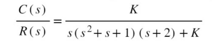 Solved Determine the range of values of K for stability. The | Chegg.com