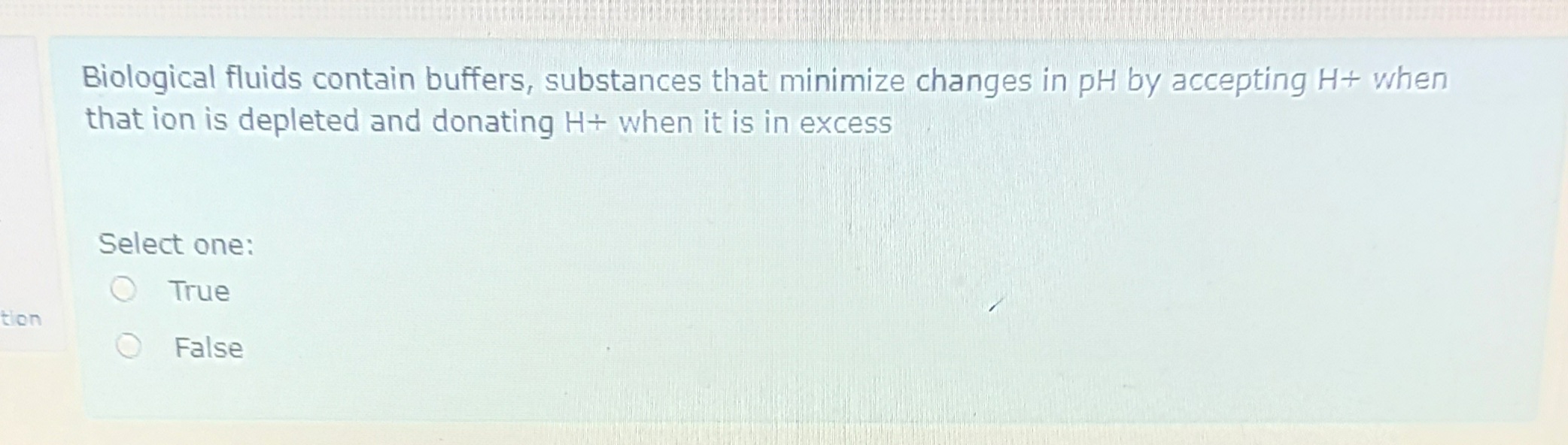 Solved Biological fluids contain buffers, substances that | Chegg.com