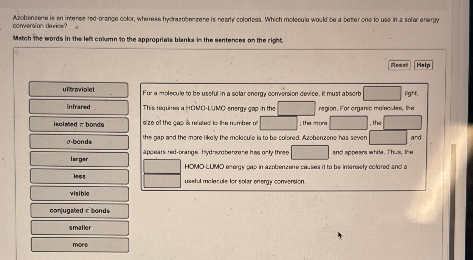 Solved Azobenzene is an intense red-orange color, whereas | Chegg.com