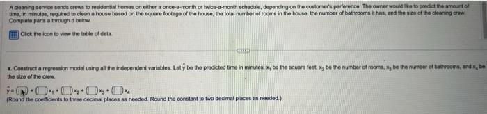 Solved b. Calculate the multiple coefficient of | Chegg.com