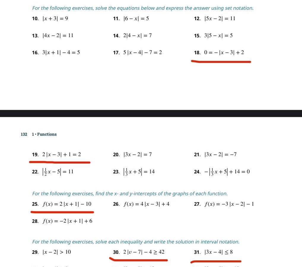Solved For the following exercises, solve the equations | Chegg.com