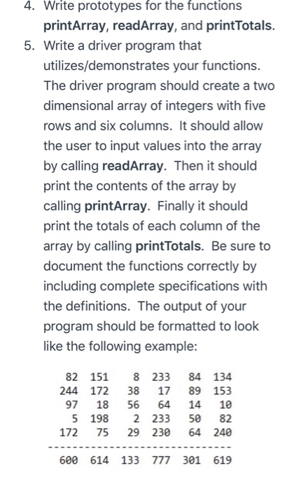 Solved 1 Write A Function Called Readarray That Has Two 6429