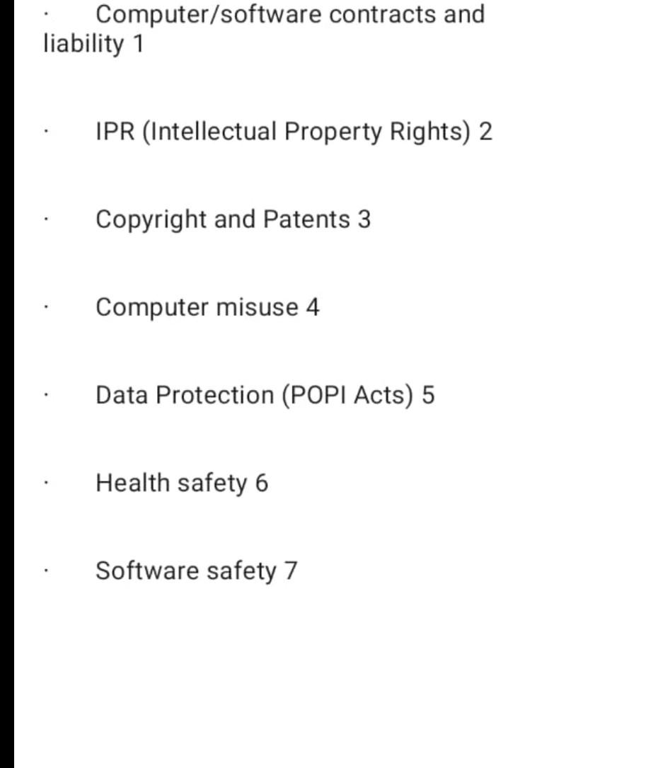 Computer/software contracts and liability 1 IPR | Chegg.com