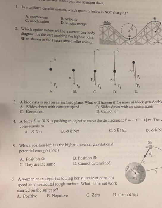 [Solved]: need help all questions 1. In a uniform circular m