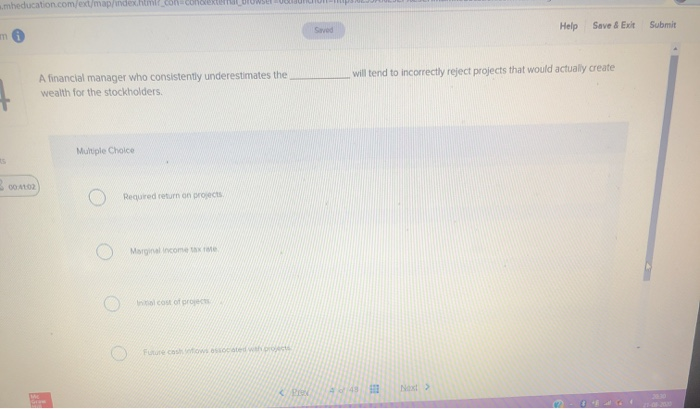 Solved mheducation.com/ext/map/index..con codex WSONI Saved | Chegg.com