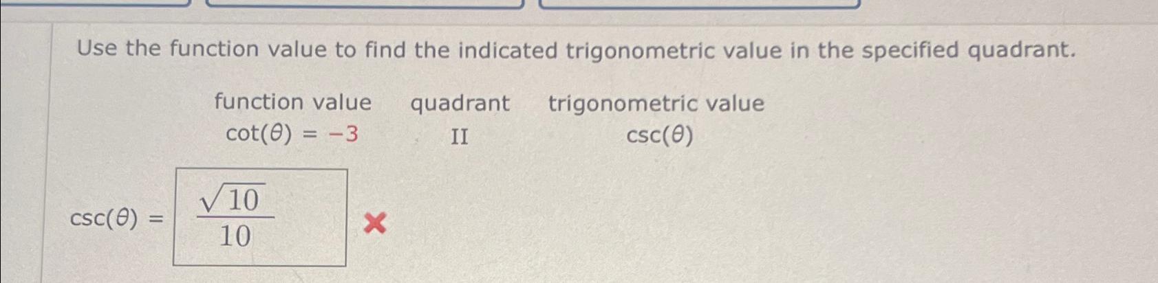 Solved Use The Function Value To Find The Indicated