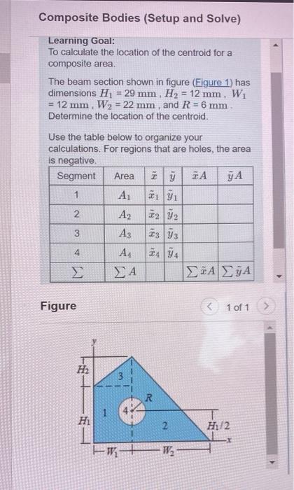 Solved Composite Bodies (Setup and Solve) Learning Goal: To | Chegg.com