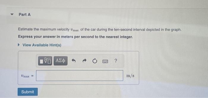 Solved The graph in (Figure 1) shows the velocity v of a | Chegg.com