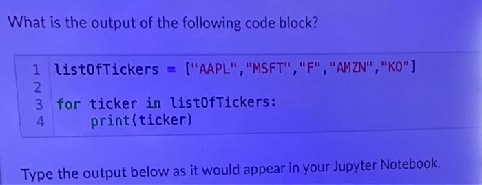 Solved What is the output of the following code? Sell!!! | Chegg.com