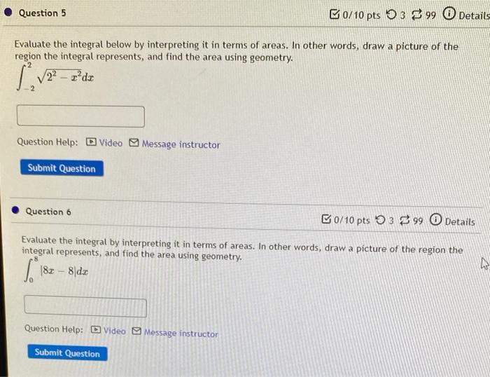 Solved Evaluate the integral below by interpreting it in | Chegg.com