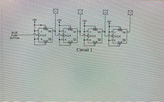 Solved Four Bit Asynchronous (Ripple) Counter Name: Date | Chegg.com