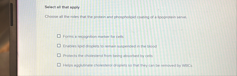 Solved Select all that applyChoose all the roles that the | Chegg.com