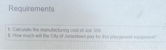 Solved Requirements 1. Calculate the manufacturing cost of | Chegg.com