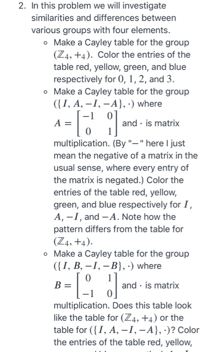 Solved A = 2. In this problem we will investigate | Chegg.com