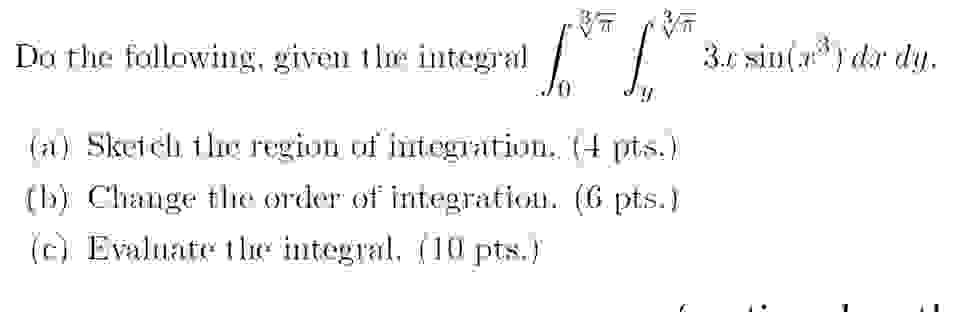 Solved Do the following, given the integn | Chegg.com