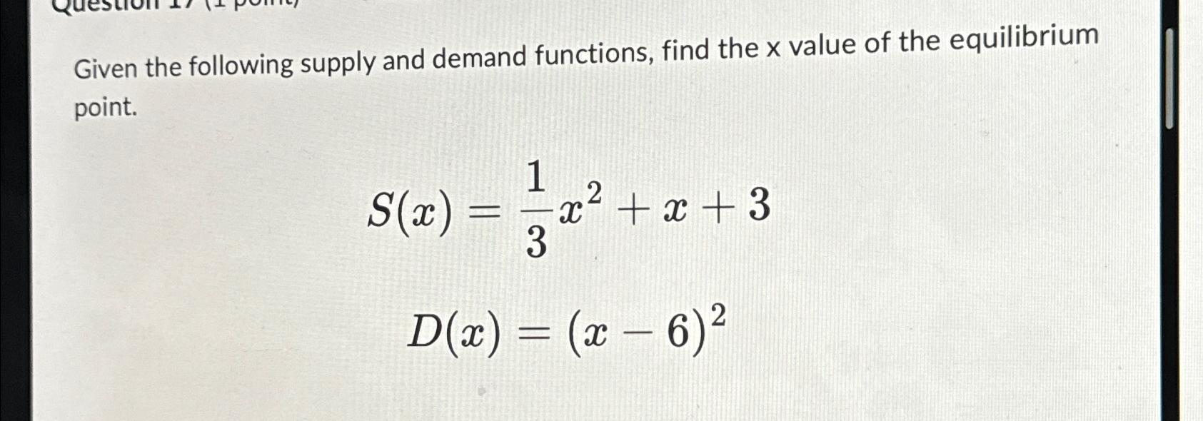 Solved Given the following supply and demand functions, find | Chegg.com