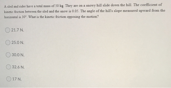 Solved A cyclist experiences a total horizontal force of 50 | Chegg.com