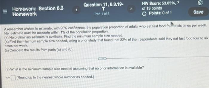 Solved 111 Homework Section 6 3 Homework Question 10