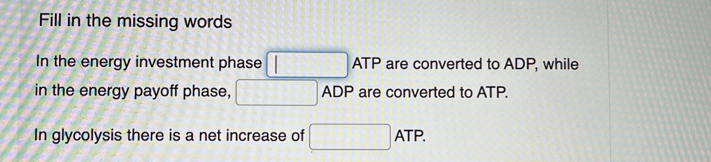 Solved Fill in the missing wordsIn the energy investment | Chegg.com