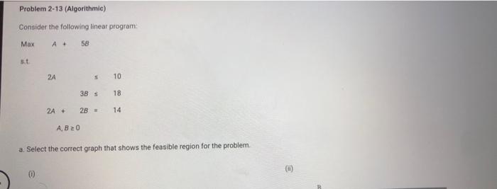 Solved Problem 2-13 (Algorithmic) Consider the following | Chegg.com
