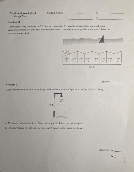 Solved Module 4 Worksheet Group Work Problem #1 Student | Chegg.com