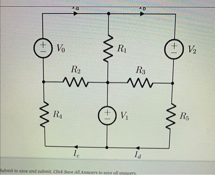 Solved Given: V0=70 volts, R1=2 ohms, R2=5 ohms, and R3=3 | Chegg.com