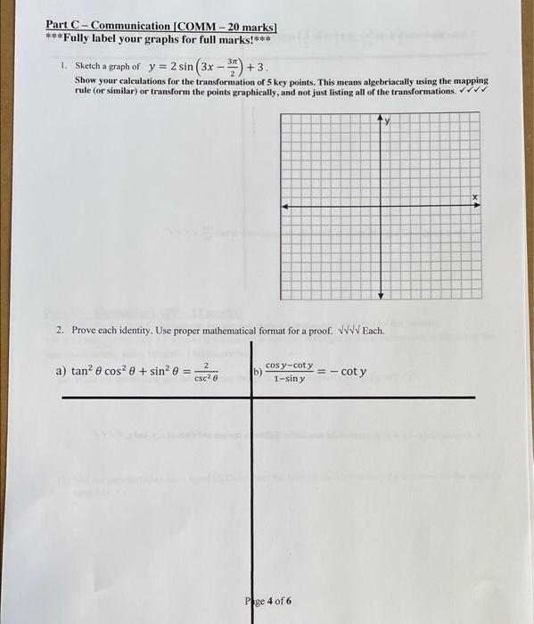 Solved Part C - Communication (COMM - 20 marks ***Fully | Chegg.com