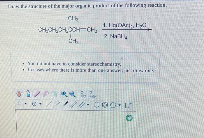 Solved Draw a structural formula for the product formed upon | Chegg.com