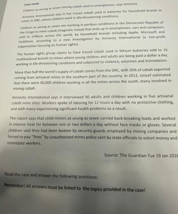 Solved case study urgent ethics read the case | Chegg.com