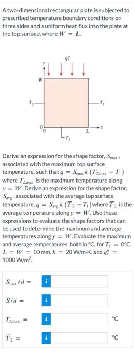 Solved A two-dimensional rectangular plate is subjected to | Chegg.com