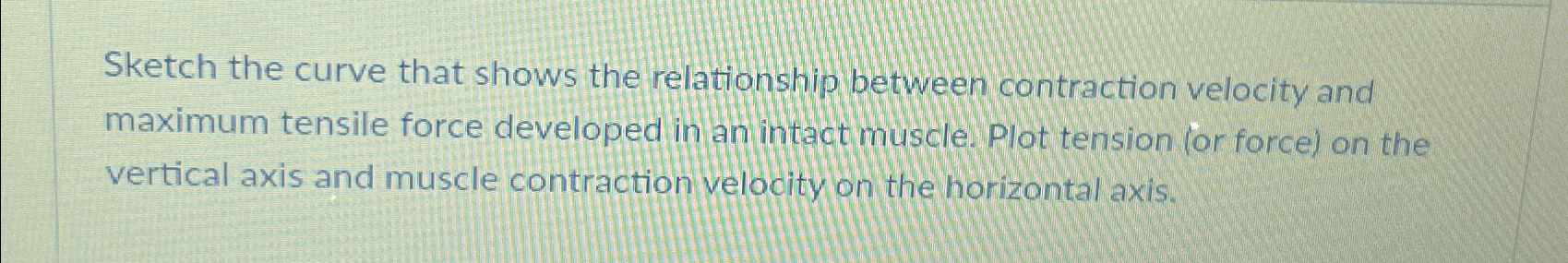 Solved Sketch The Curve That Shows The Relationship Between