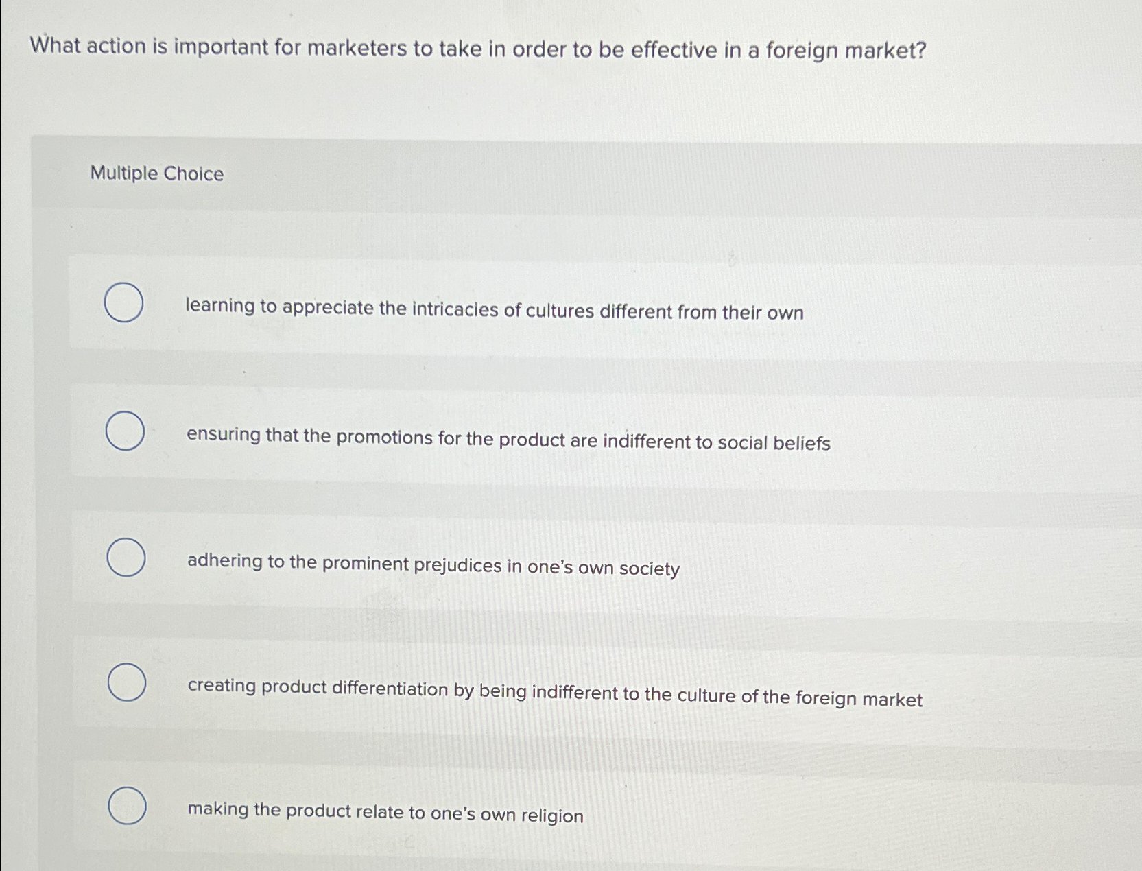 Solved What action is important for marketers to take in | Chegg.com